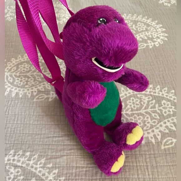 Accessories | Vintage 9s Barney Back Pack Plush Y2k Girly Kidcore ...